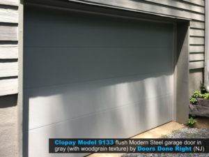Clopay Brand Model 9133 Flush Modern Steel Garage Door in Gray | Doors ...