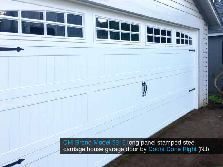 CHI Model 5916 Stamped Steel Carriage House Garage Door in Montclair ...
